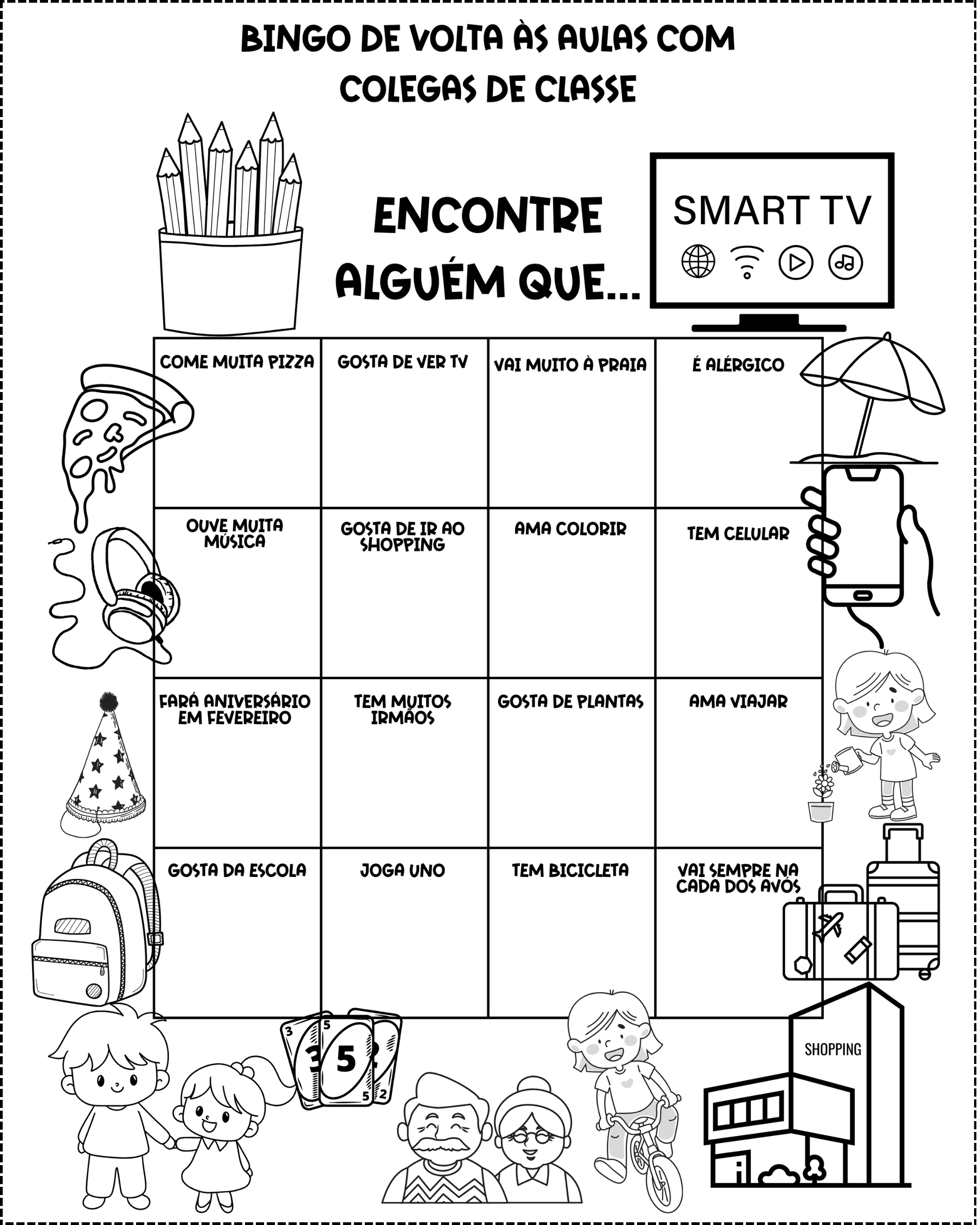 🎉 BINGO DE VOLTA ÀS AULAS 🎉 – GRATUITO – Arrisque e Rabisque