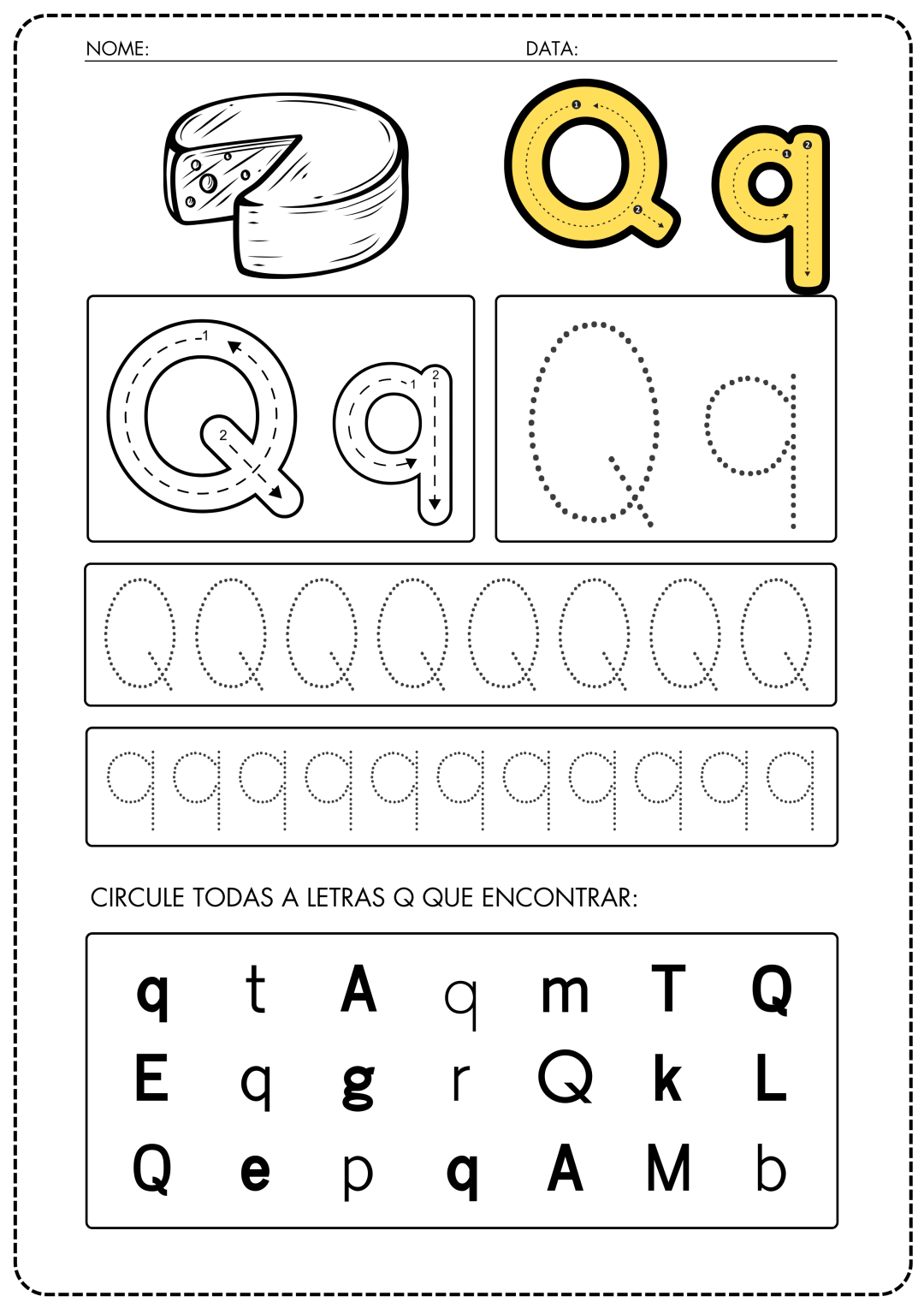 ALFABETO TRACEJADO – Arrisque e Rabisque