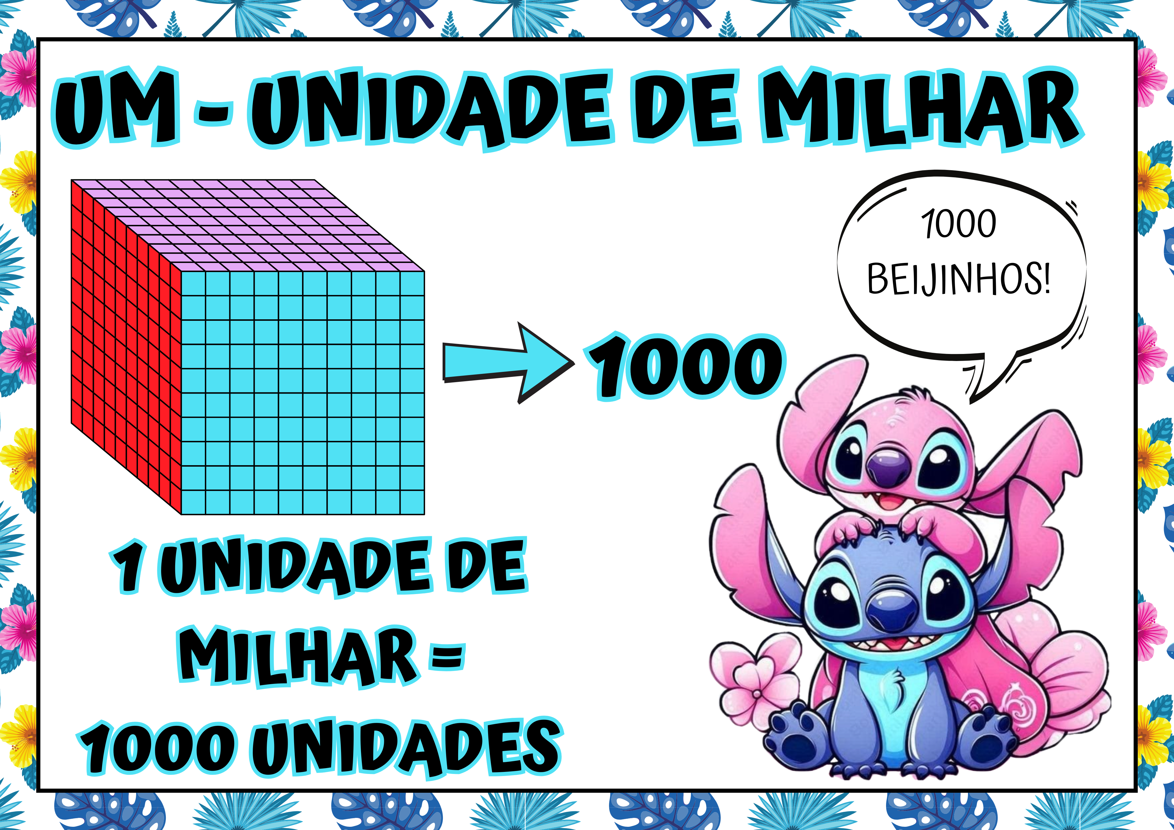 Valor Posicional com o Stitch – Kit Educativo: – Arrisque e Rabisque