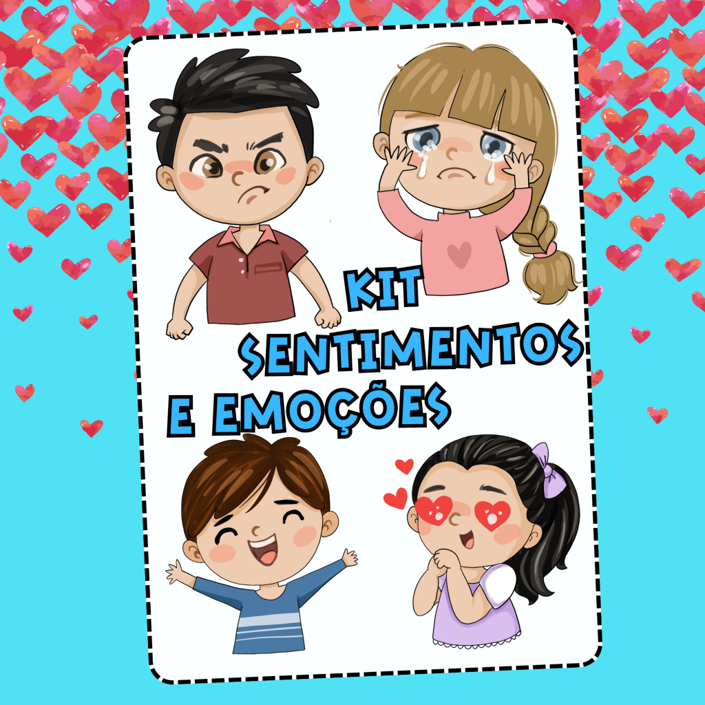 Kit Sentimentos e Emoções — PDF com 62 páginas – Arrisque e Rabisque